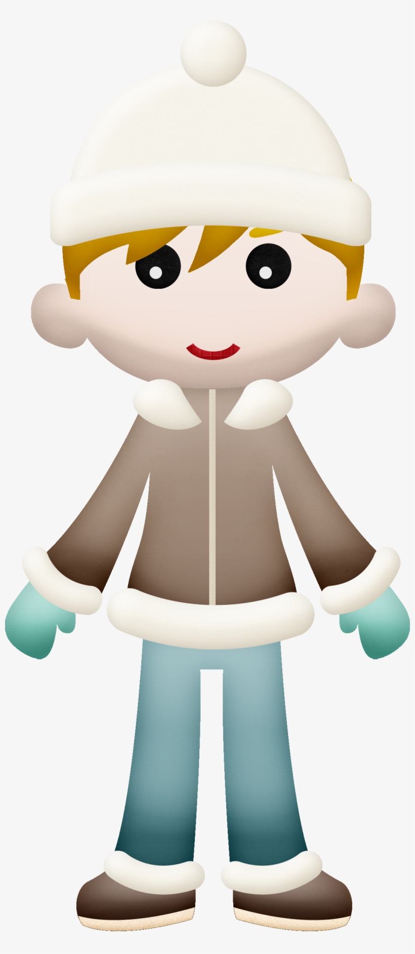 Winter Little Boy Clip Art - Mittens Warm Boy Clipart Png Transparent ...