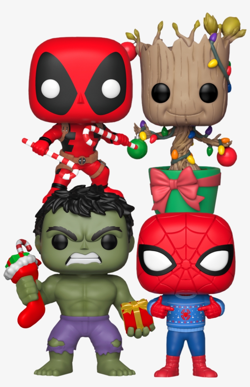 Holiday Funko Pop Vinyl Bundle - Marvel Holiday Funko Pop Transparent ...