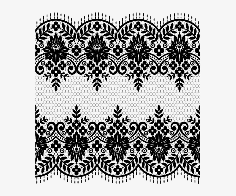 Black Lace Pattern Png