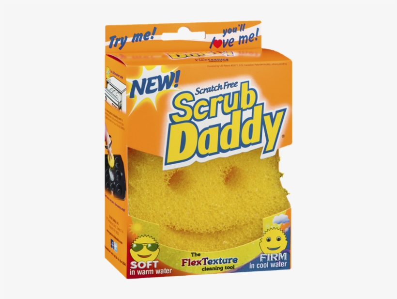 Scrub Daddy Multi Purpose Scrubber, Yellow Transparent PNG - 600x600 ...