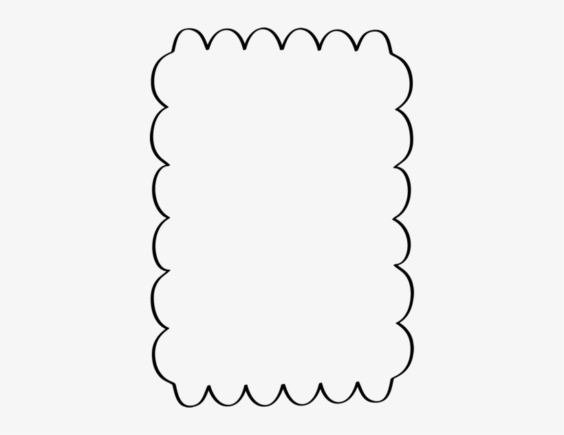 Download Free Page Borders - Black And White Scalloped Border - HD ...