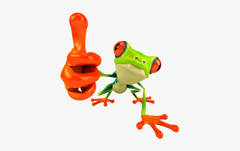 Red Frogs In Clipart