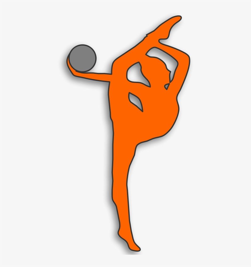 Gymnast Clip Art Silhouette Free At Getdrawings - Rhythmic Gymnastics ...