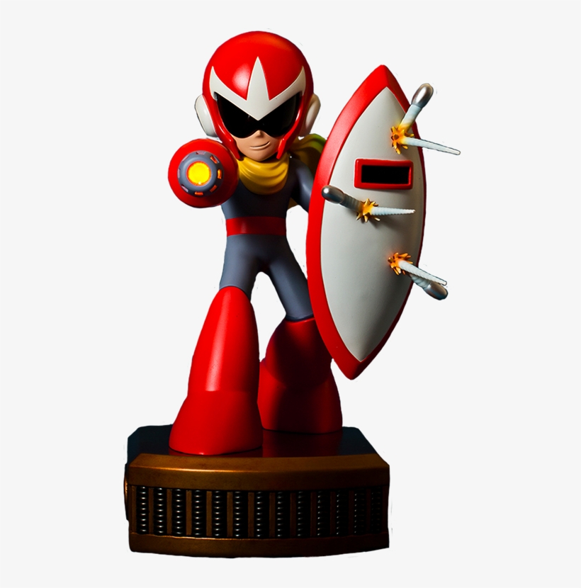 Proto Man 13” Statue Exclusive - First 4 Figures Proto Man Transparent ...