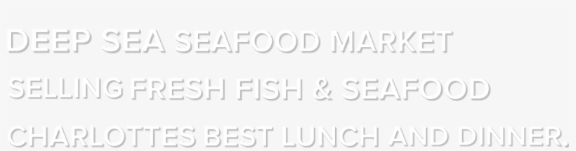 Deep Sea Seafood Market - Calligraphy Transparent PNG - 1500x600 - Free ...