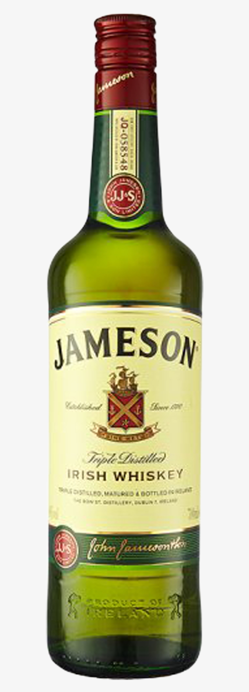 Jameson Bottle Png - Jameson Irish Whiskey 70cl Transparent PNG ...