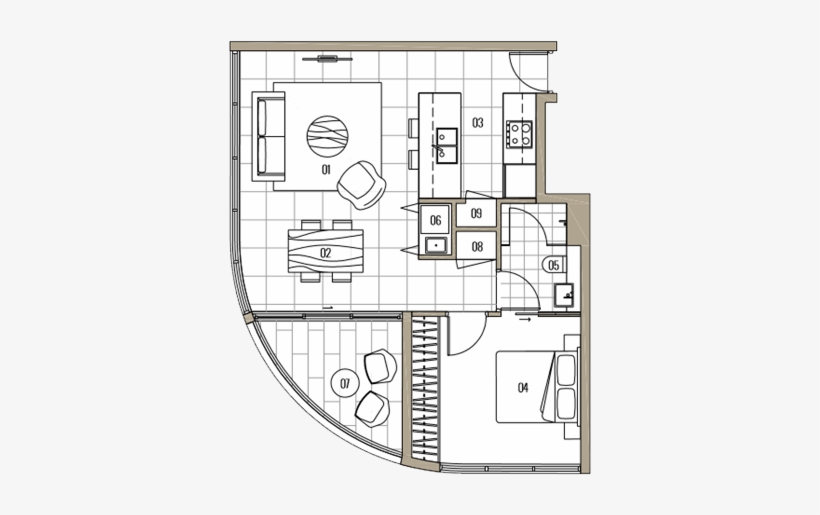 1 Bedroom Ground Floor Apartment - Floor Plan Transparent PNG - 947x567 ...