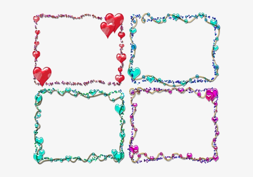 Clip Art Borders - Border Design With Glitter Transparent PNG - 640x507 ...