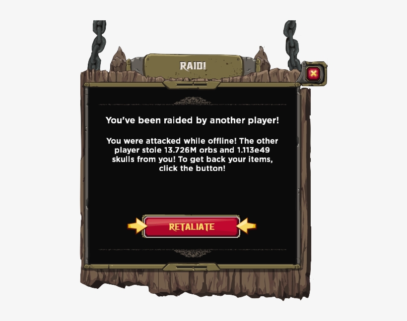 "you've Been Raided By Another Player You Were Attacked - Zombidle ...