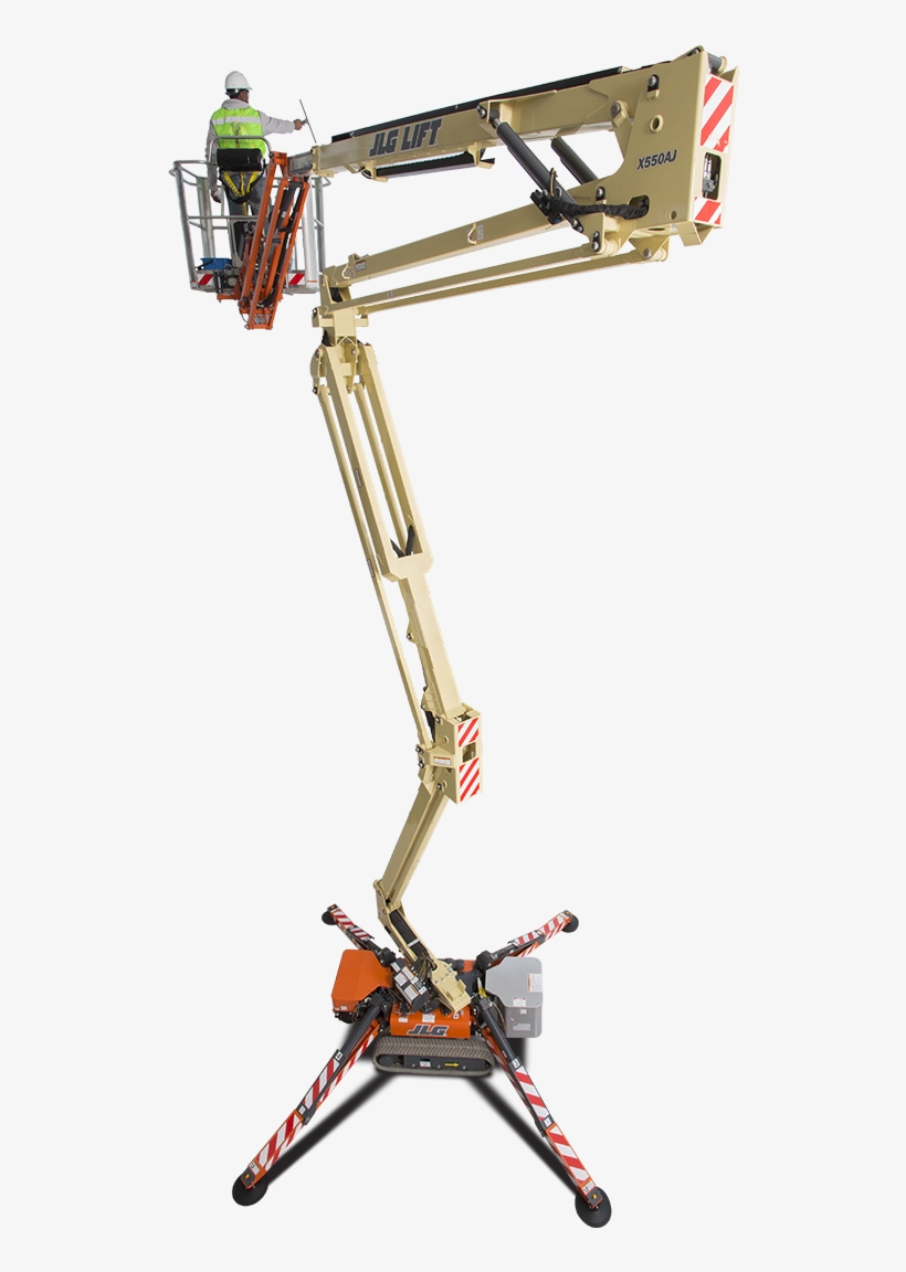 Jlg Compact Crawler Boom Lift X550aj - Fireplace Transparent PNG ...