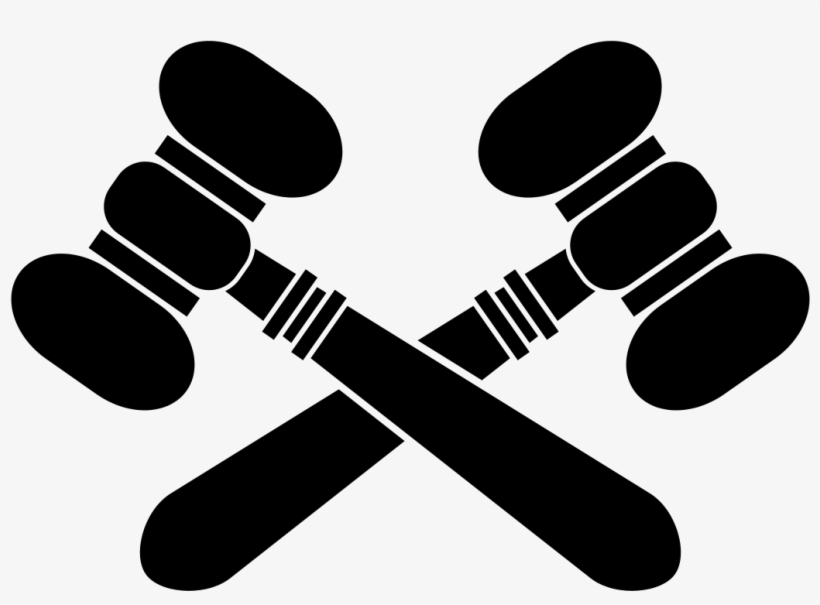 Collection Of Gavel Cliparts - Crossed Gavels Transparent PNG ...