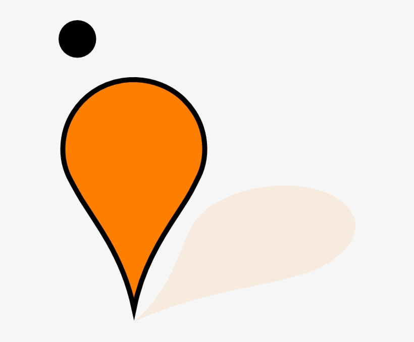 How To Set Use Orange Google Maps Pin Clipart Transparent PNG - 588x598 ...