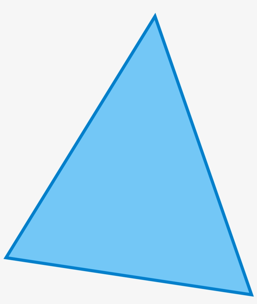 Light Blue Triangle - Illustration Of A Triangle Transparent PNG ...