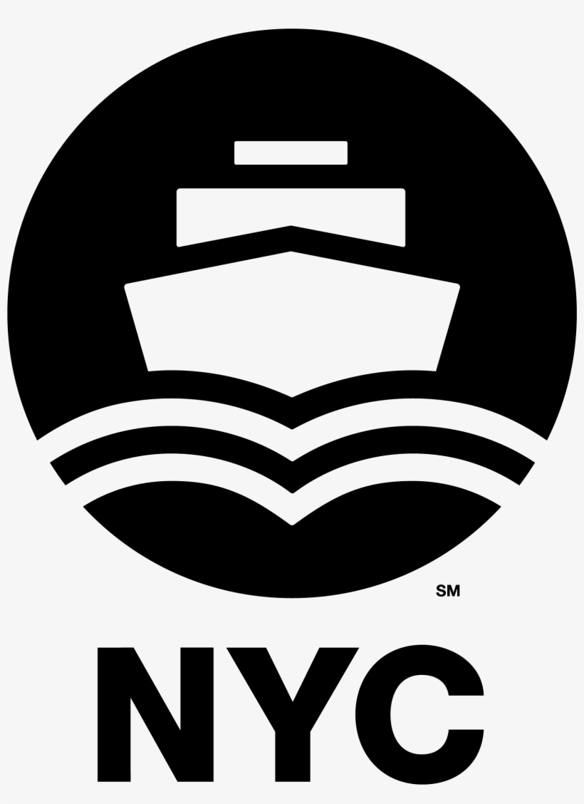 Nyc Ferry Vertical Black Logo - New York Ferry Logo Transparent PNG ...