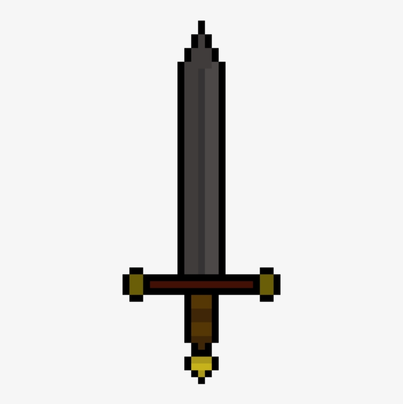 Pixel Sword Png Png Black And White Library - Pixel Sword Png ...