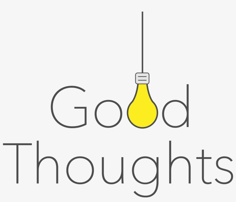 Good Thoughts Logo With Lightbulb Hanging Amongst The - Good Thoughts ...
