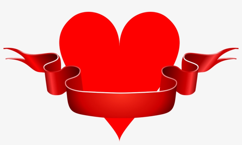Love Ribbon Heart Romance Png Image - Ribbon Clip Art Transparent PNG ...