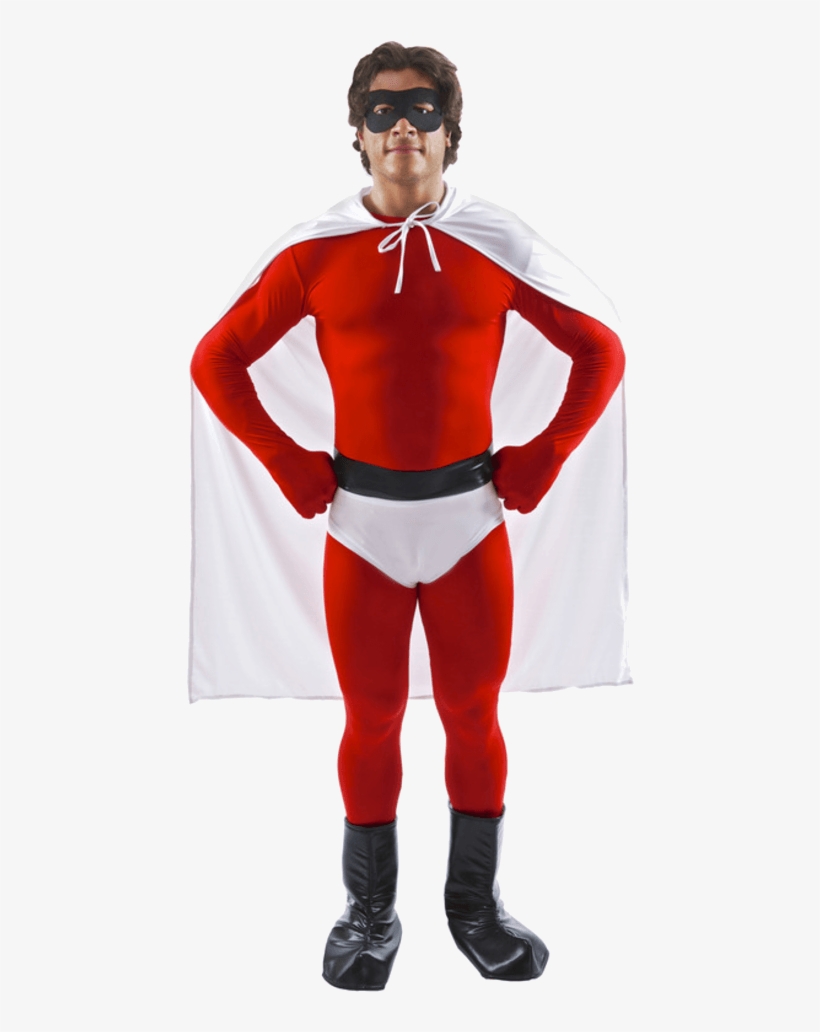 Adorable Generic Superhero Costume Red And White Crusader - Halloween ...
