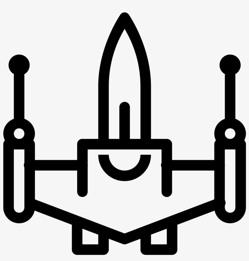 This Looks Like A Space Ship - Space Fighter Icon Transparent PNG ...