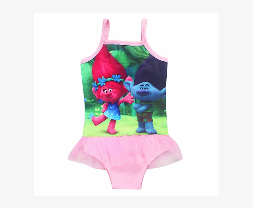 Trolls Princess Poppy Girls Swimsuit Swimming Cap Hat Transparent PNG ...
