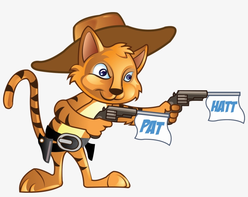 Now Just Look At That - Cartoon Cat With Gun Png Transparent PNG ...