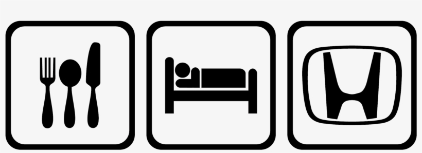 Eat Sleep Honda Sticker Toyota Logo - Eat Sleep Honda Transparent PNG ...