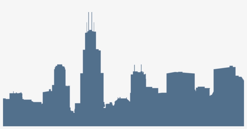 Footer Blue - City Skylines Drawing Chicago Transparent PNG - 1000x474 ...