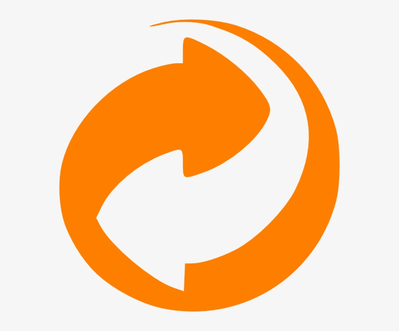 Orange Arrows In Circle Transparent PNG - 576x600 - Free Download on ...