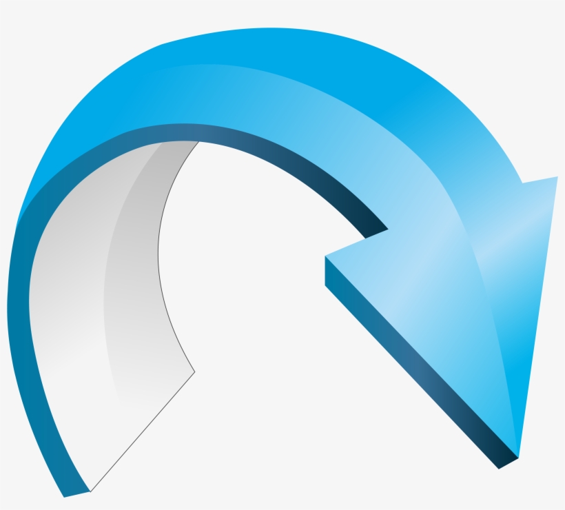 Vector Stereo Blue Circle Arrow Png Image 3750*4583 - Arrows Blue Png ...