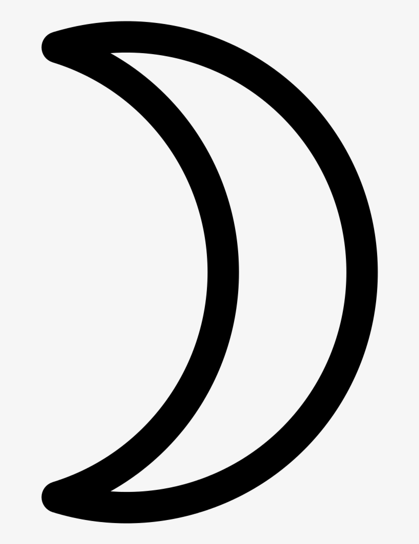 Moon Symbol Crescent - Moon Astronomical Symbol Transparent PNG ...