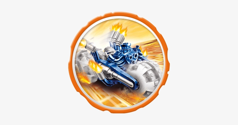 Power Blue Gold Rusher Icon - Activision Skylanders Super Chargers ...