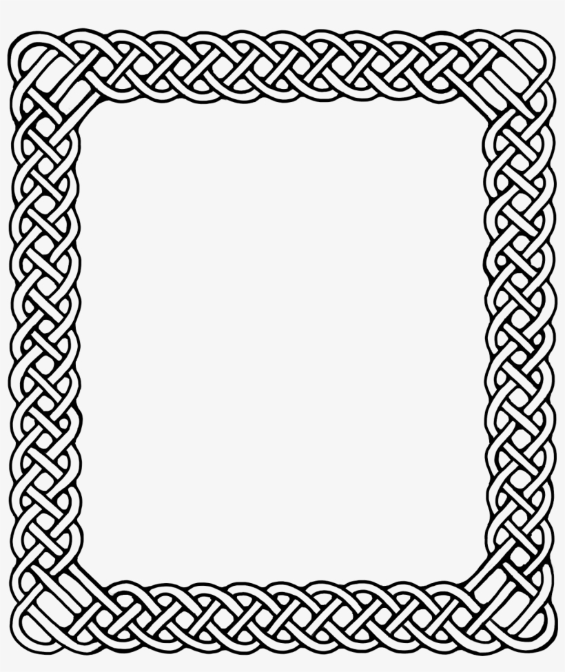 Celtic Knot Square Border