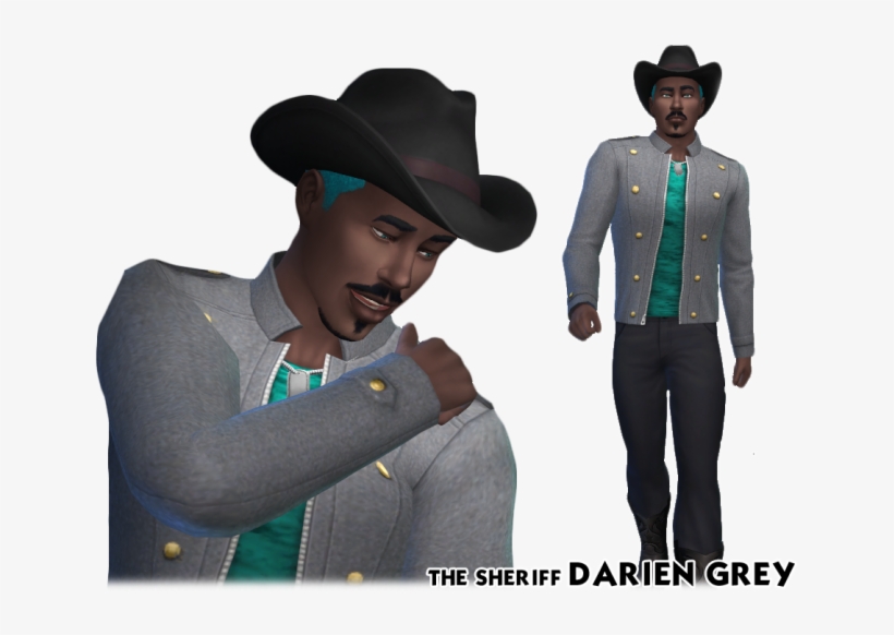 The Sims 4 The Sheriff - Sims 4 Cowboy Hat Transparent PNG - 660x501 ...