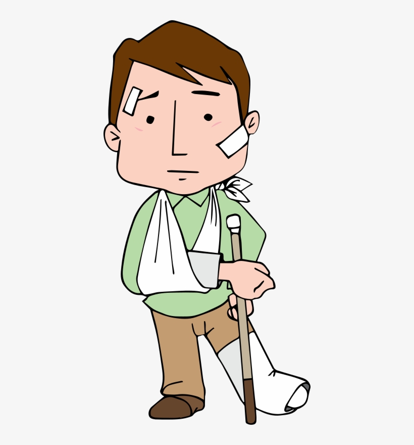 Injured - Injured Clipart Transparent PNG - 410x800 - Free Download on ...