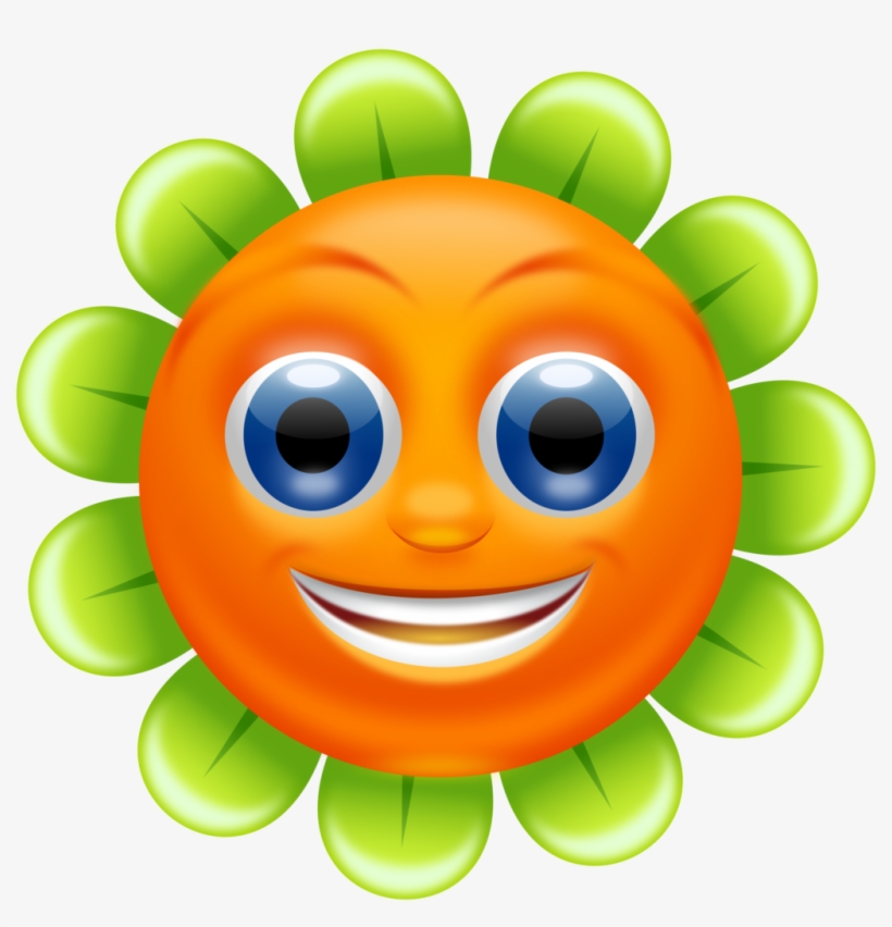 Happy Flower Clipart