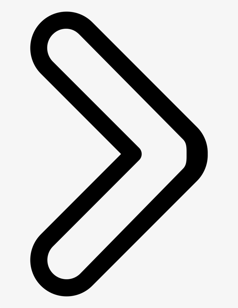 Right Arrow Angle Outline Comments - Png White Outline Arrow Right ...