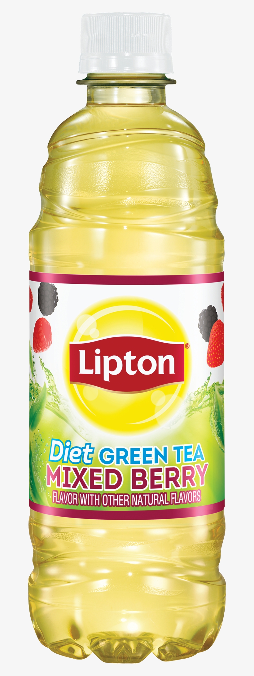 Lipton Diet Green Tea Mixed Berry Transparent PNG - 640x2100 - Free ...