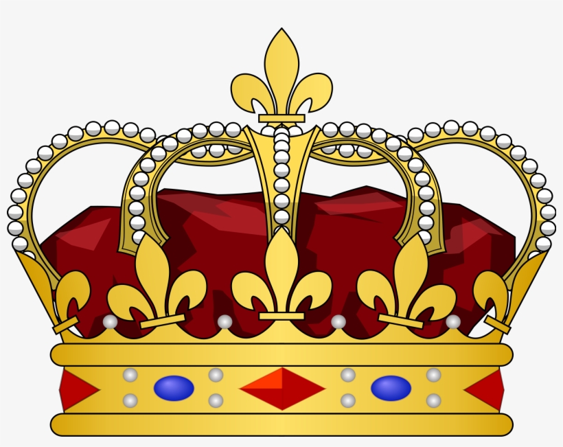Tilted King Crown Clip Art