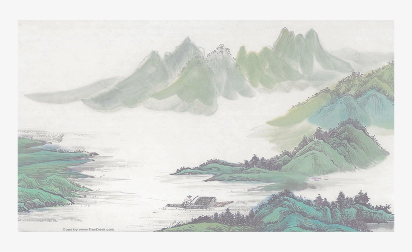 Ink Wash Painting Landscape Painting Shan Shui - Shan Shui Transparent ...