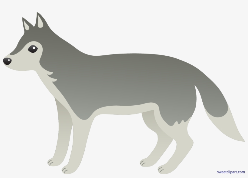 Wolf Running Clipart