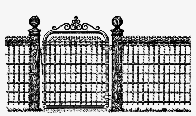 Fancy Gate Png File - Fence And Gate Clipart Transparent PNG - 1024x588 ...
