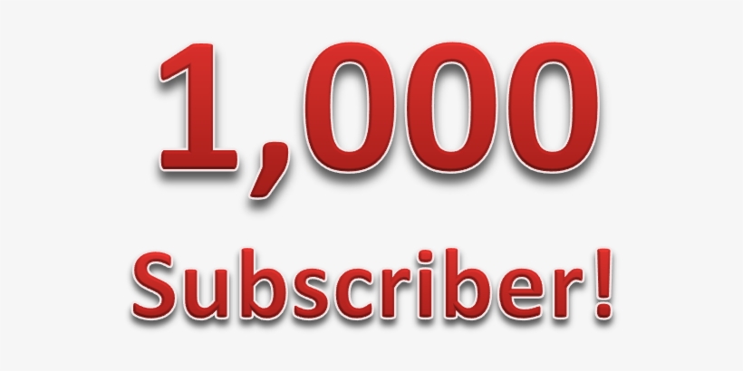 Download Transparent Youtube Subscriber - 1000 Subs - HD Transparent ...