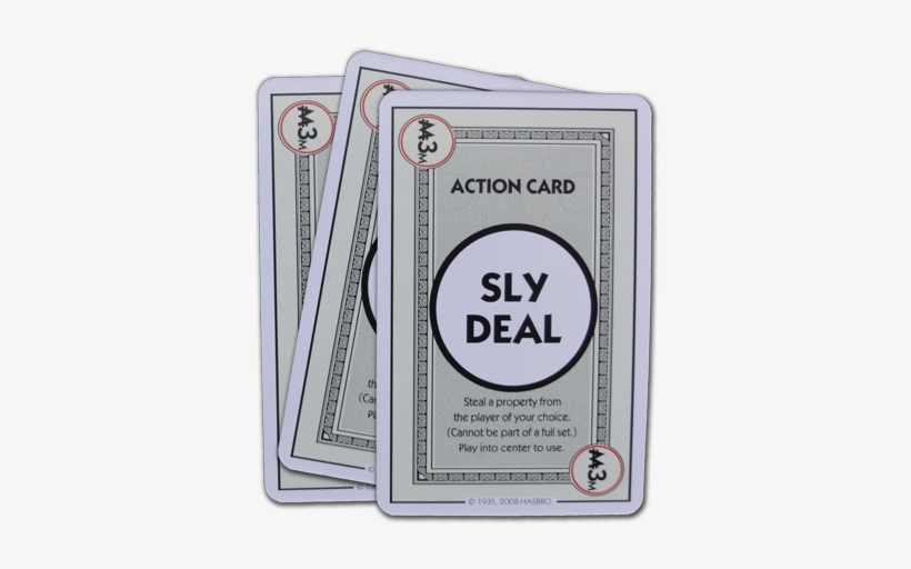 Sly Deal Action Card - Monopoly Deal Sly Deal Card Transparent PNG ...