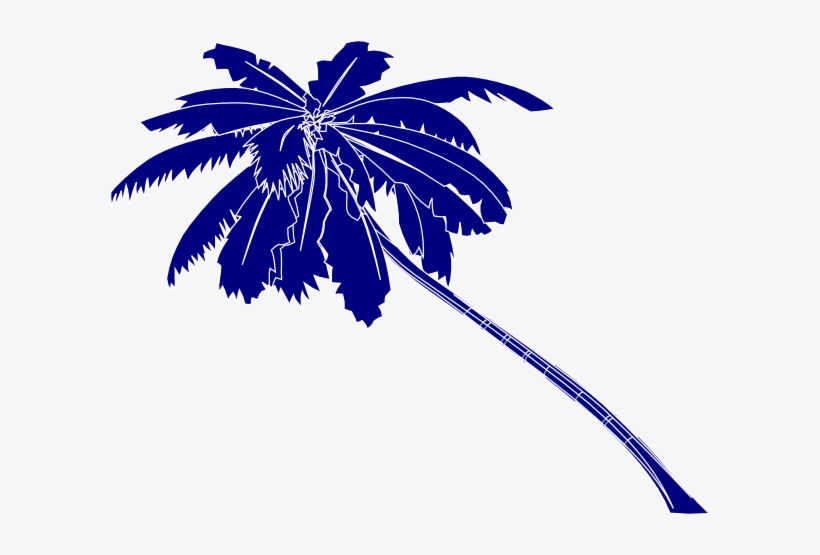 Blue Palm Tree Clip Art At Clker Com Vector Clip Art - Blue Palm Tree ...