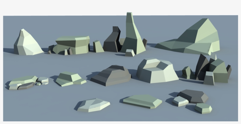 Browm Rocks - Rock Maya Low Poly Transparent PNG - 1280x720 - Free ...