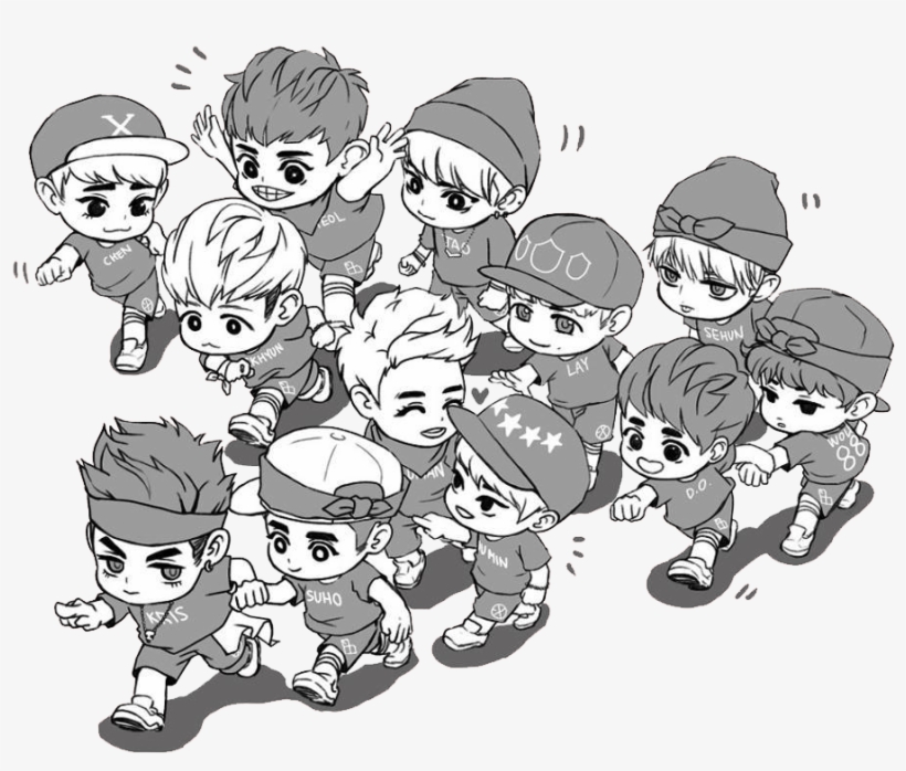 Exo Png By Ompink On Deviantart Banner Royalty Free - Exo Anime ...