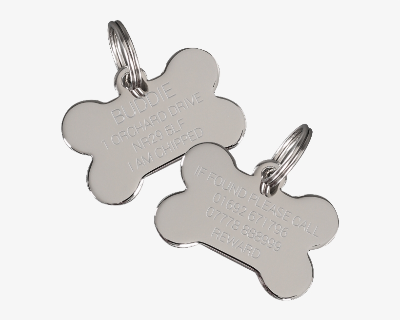 Download Dog Bone Tag Png - Bone Pet Id Tag Uk - HD Transparent PNG ...