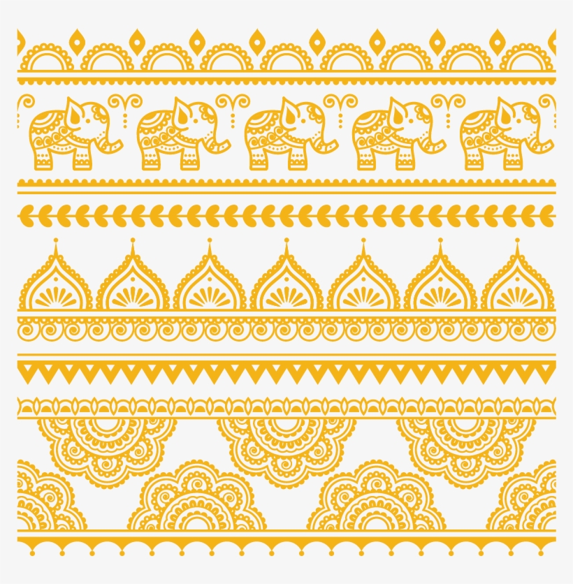 Clip Transparent Download Complex Vector Henna Pattern - Journal: 8.5 X ...