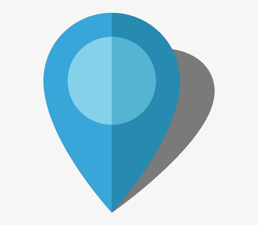 Location Map Pin Light Blue10 - Blue Transparent PNG - 568x640 - Free ...