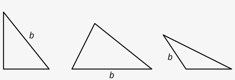 For Each Triangle, A Base Is Labeled B - Portable Network Graphics ...